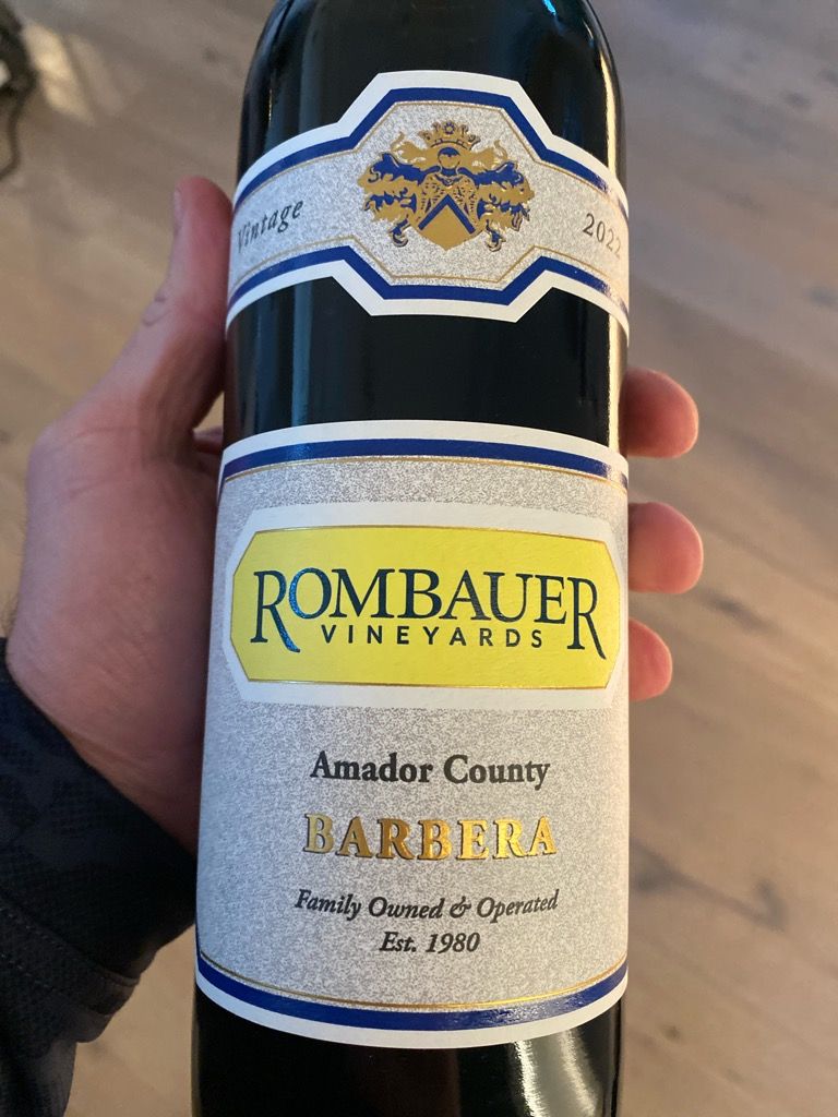 2022 Rombauer Vineyards Zinfandel Amador County Zinfandel Fiddletown ...