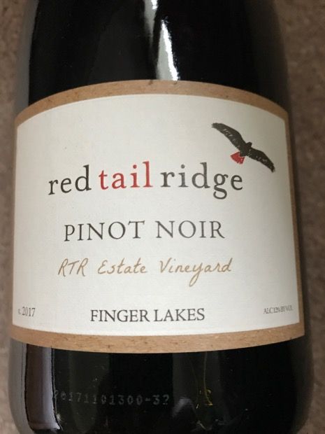 2017 Red Tail Ridge Winery Pinot Noir Estate Grown, USA, New York ...