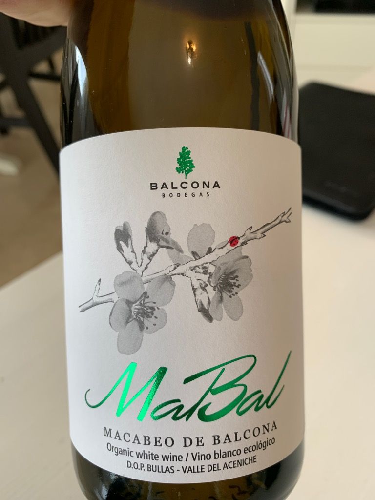 2018 Bodega Balcona Bullas Macabeo de Balcona, Spain, Murcia, Bullas ...
