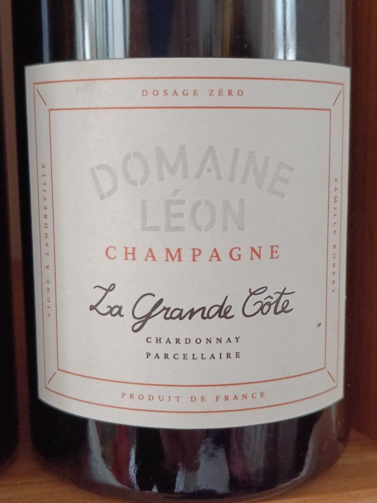 2019 Domaine Leon Champagne Brut Nature La Grande Côte, France ...