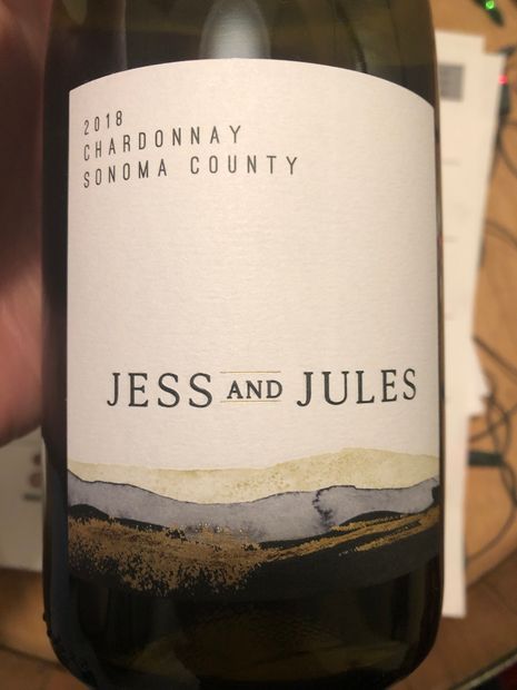 2018 Jess and Jules Chardonnay, USA, California, Sonoma County ...