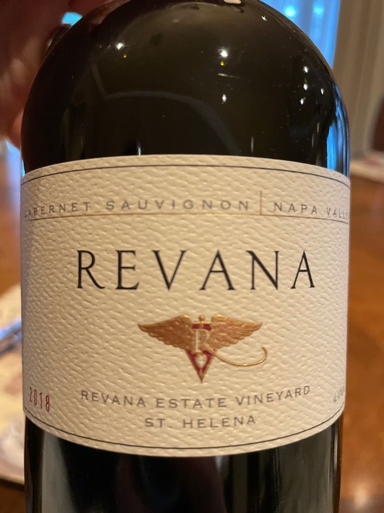 2018 Revana Cabernet Sauvignon Revana Estate Vineyard, USA, California ...