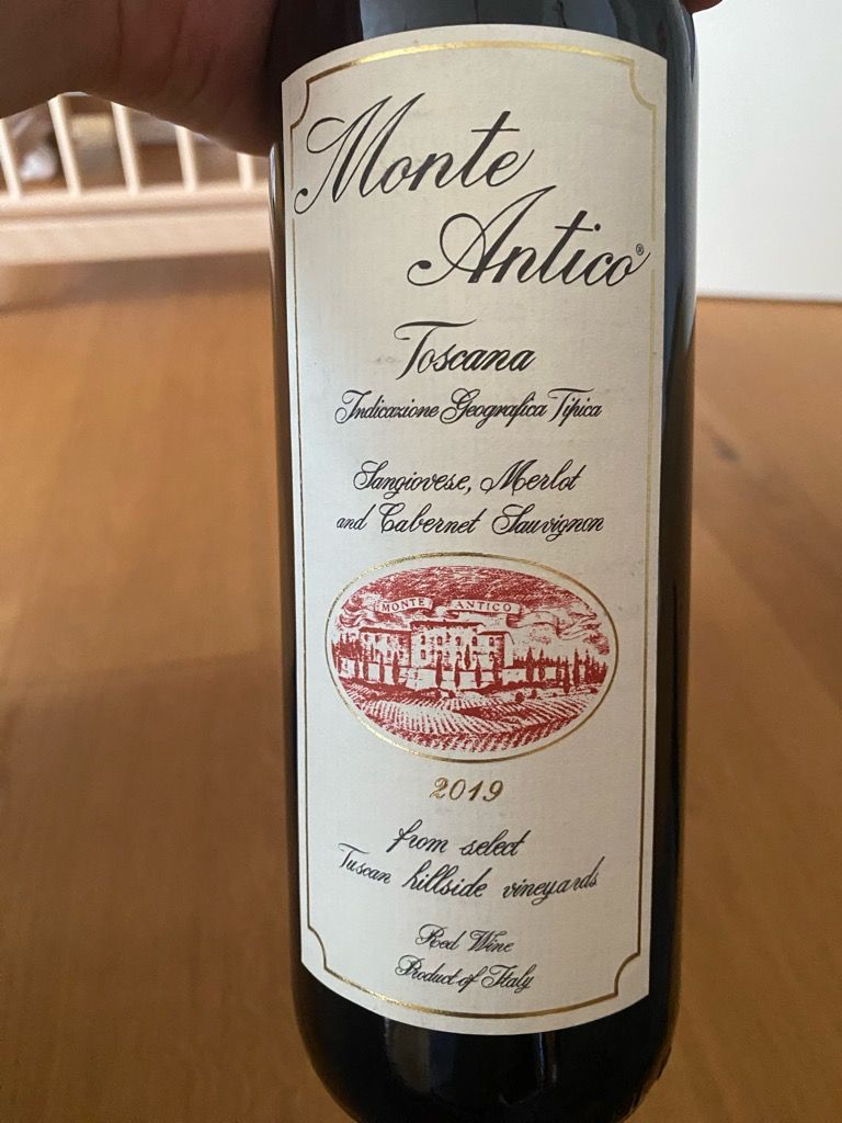 2019 Monte Antico Toscana IGT, Italy, Tuscany, Toscana IGT - CellarTracker
