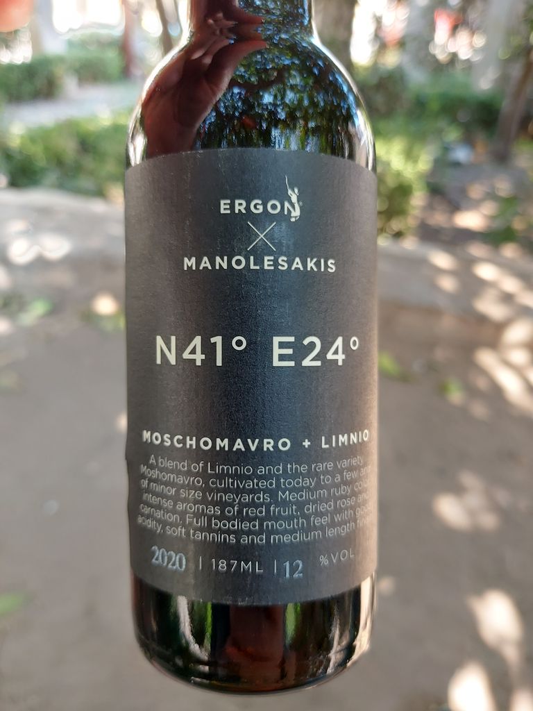 2020 Estate Manolesakis Moschomavro Ergon x Manolesakis N41° E24°, Greece, Macedonia, Drama ...