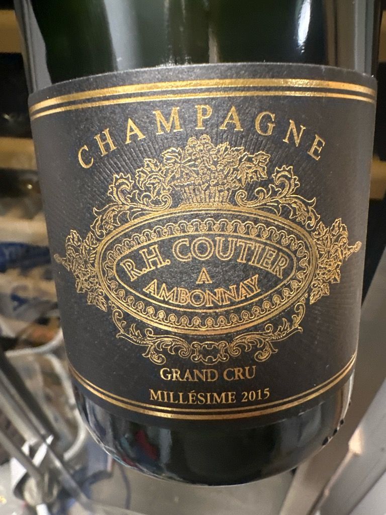 2015 René-Henri Coutier Champagne Grand Cru Millésime Extra Brut ...