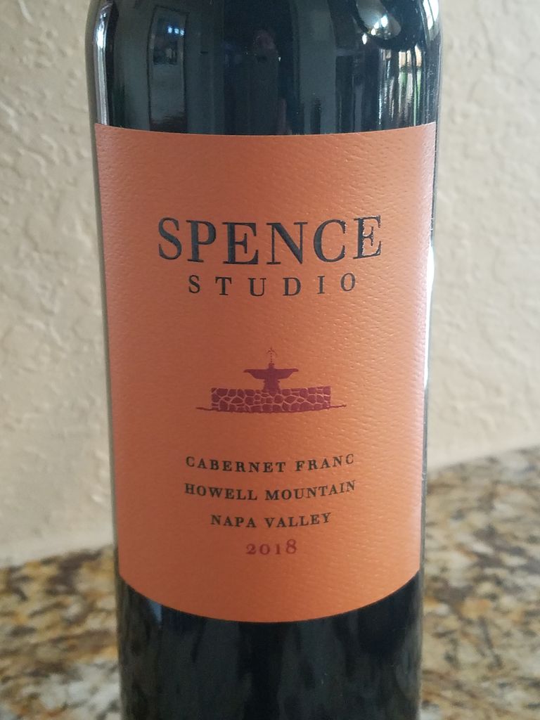 2018 Spence Studio Cabernet Franc, USA, California, Napa Valley, Howell ...