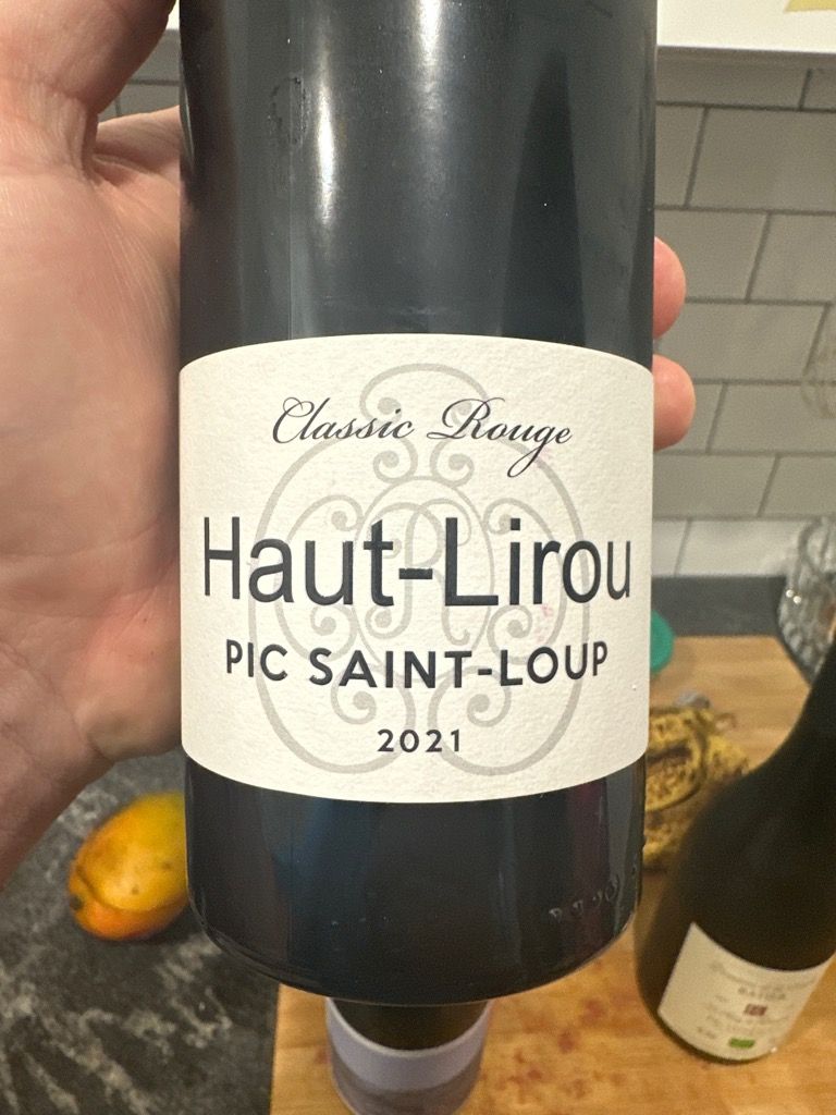 2021 Domaine Haut-Lirou Pic St. Loup Classic Rouge, France, Languedoc ...