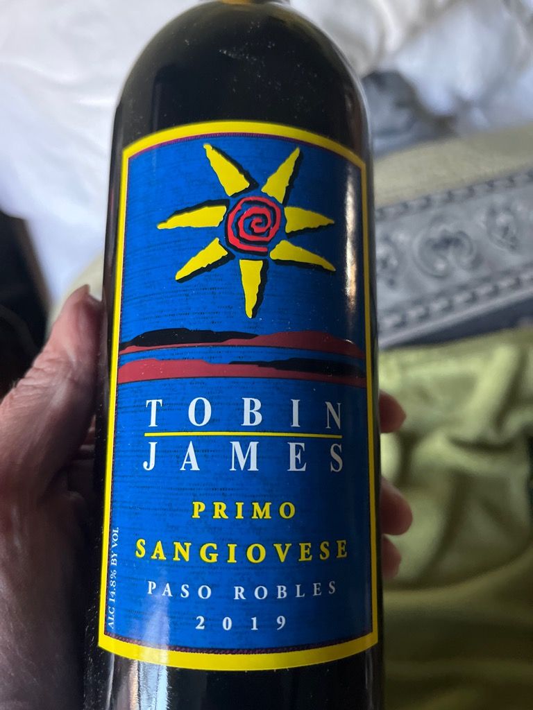 2019 Tobin James Sangiovese Primo, USA, California, Central Coast, Paso ...