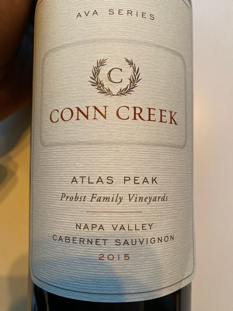 2015 Conn Creek Cabernet Sauvignon AVA Series Atlas Peak, USA ...