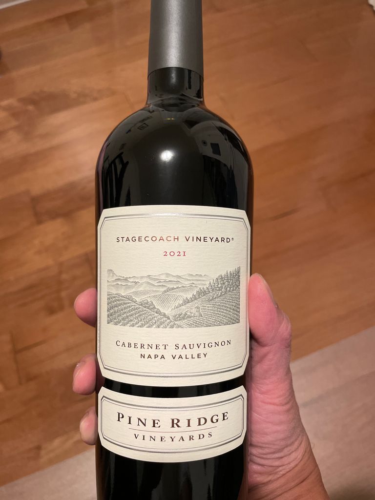 2021 Pine Ridge Vineyards Cabernet Sauvignon Stagecoach Vineyard Napa ...