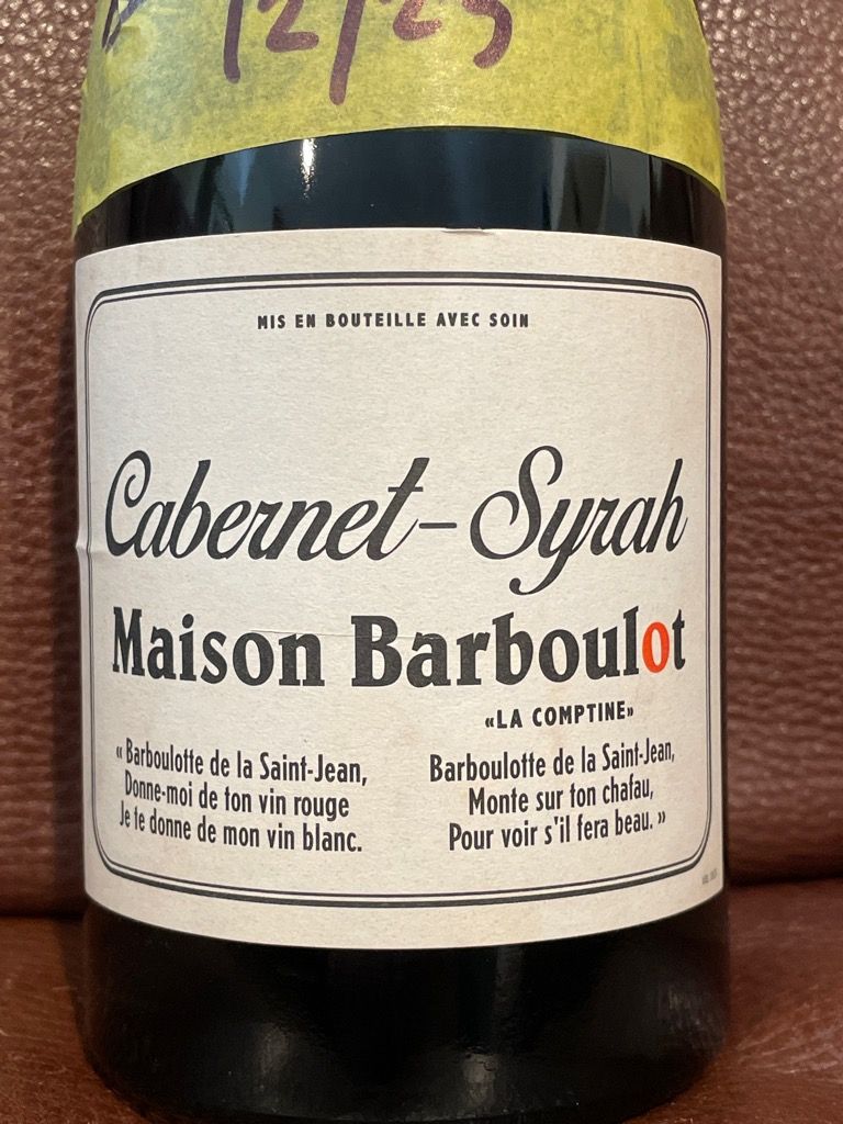 2022 Maison Barboulot Cabernet Syrah, France, Languedoc Roussillon, Vin ...