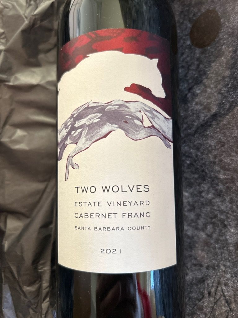 2021 Two Wolves Cabernet Franc, USA, California, Central Coast, Santa ...