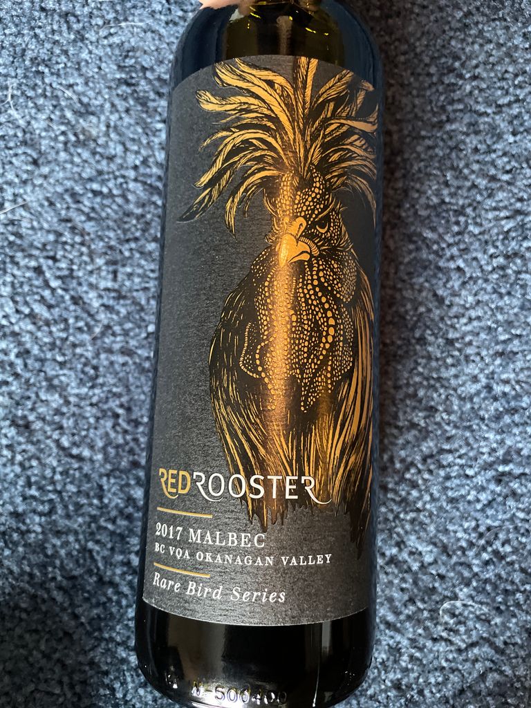 2018 Red Rooster Winery Malbec Rare Bird Series, Canada, British ...