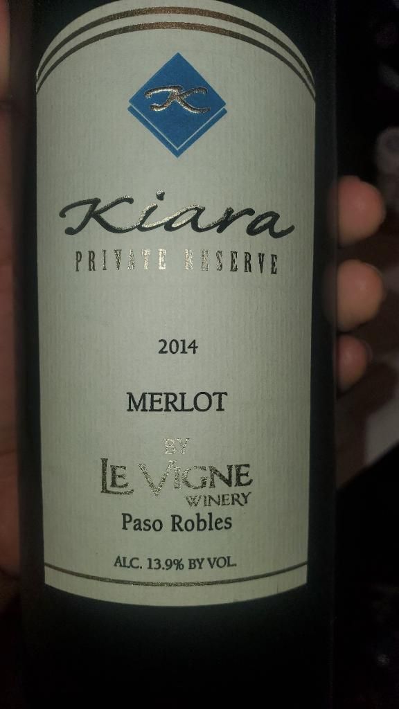 2018 Le Vigne Merlot Kiara Private Reserve, USA, California, Central ...