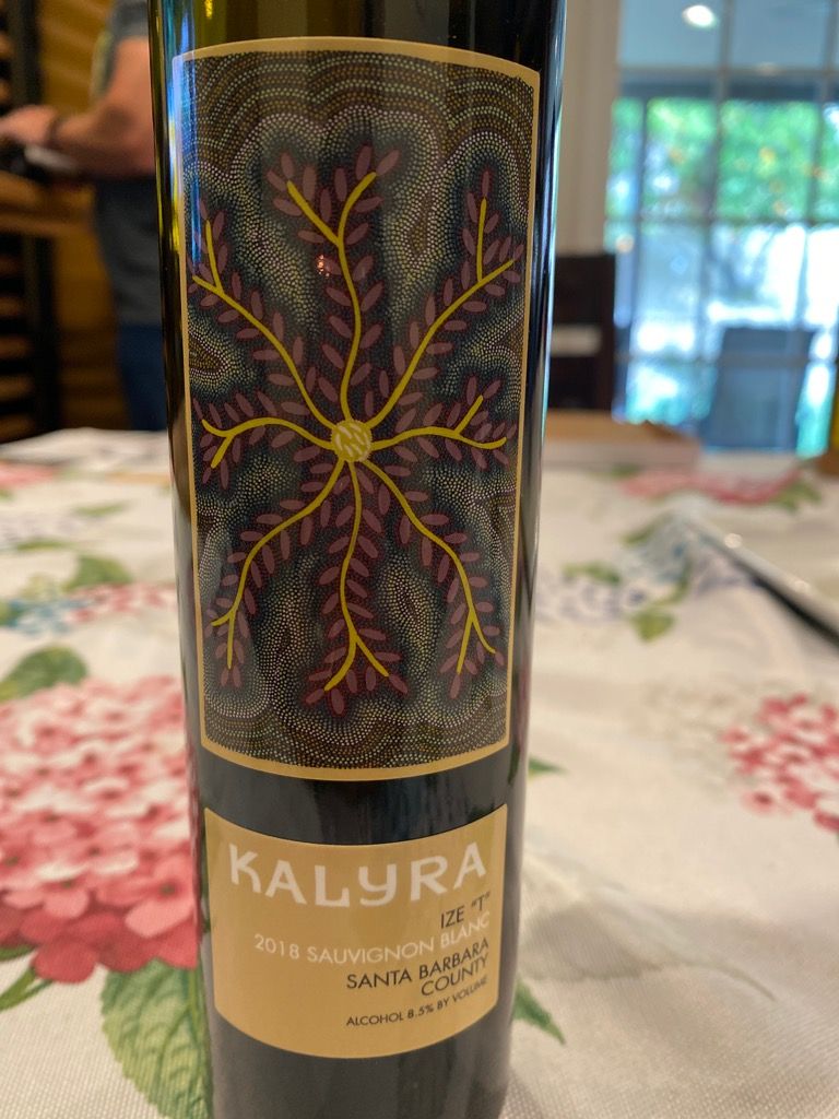 2018 Kalyra Sauvignon Blanc, USA, California, Central Coast, Santa Ynez ...