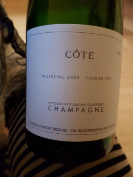 2015 Raphaël & Vincent Bérêche Champagne Grand Cru Côte, France ...