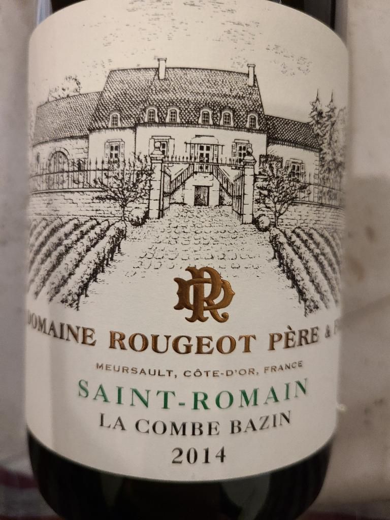 2020 Domaine Rougeot & Fils Saint-Romain La Combe Bazin Blanc, France ...