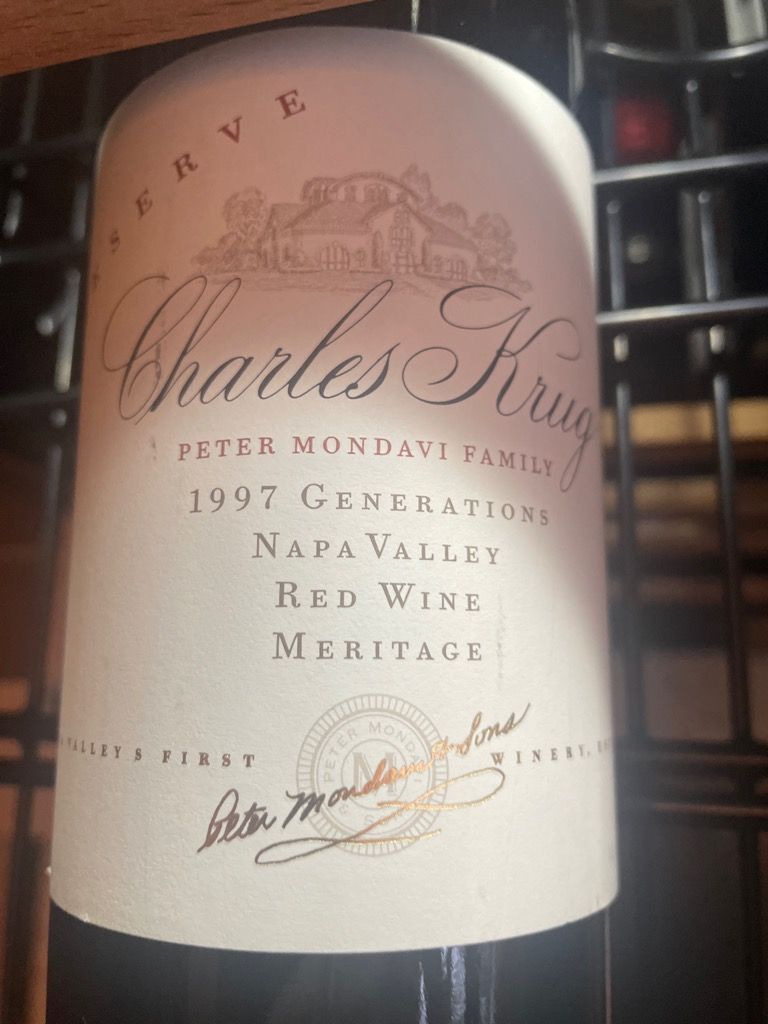 NV Charles Krug Winery (Peter Mondavi Family) Cabernet Sauvignon Family ...