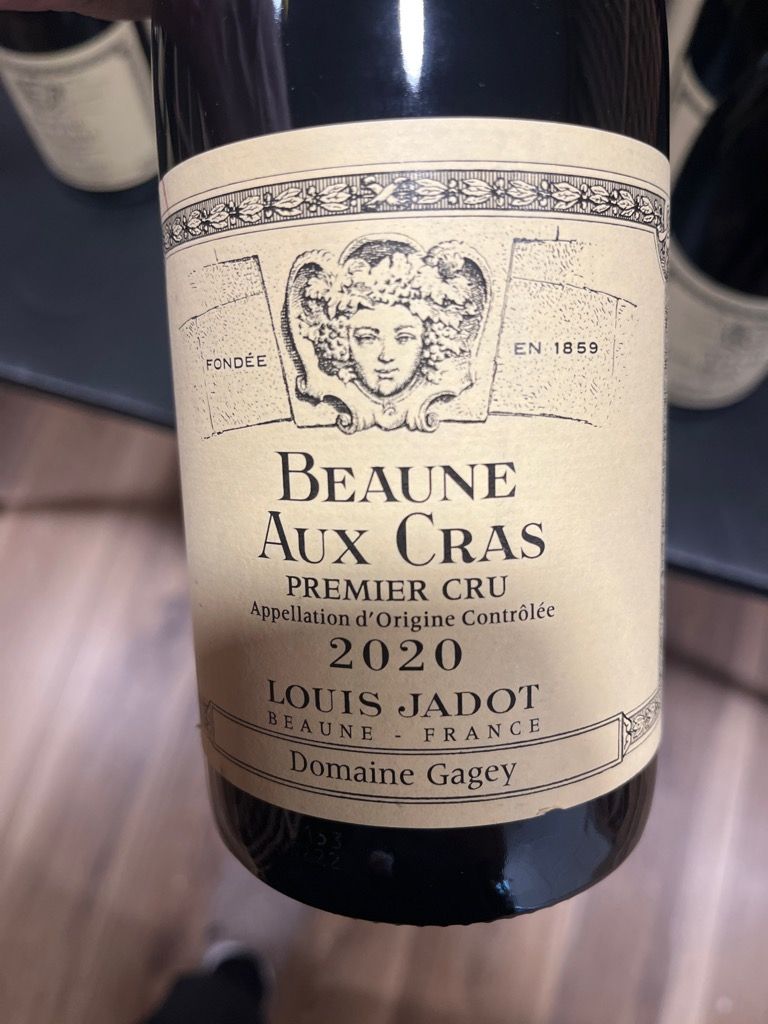 2022 Louis Jadot Beaune 1er Cru Aux Cras Domaine Gagey, France ...