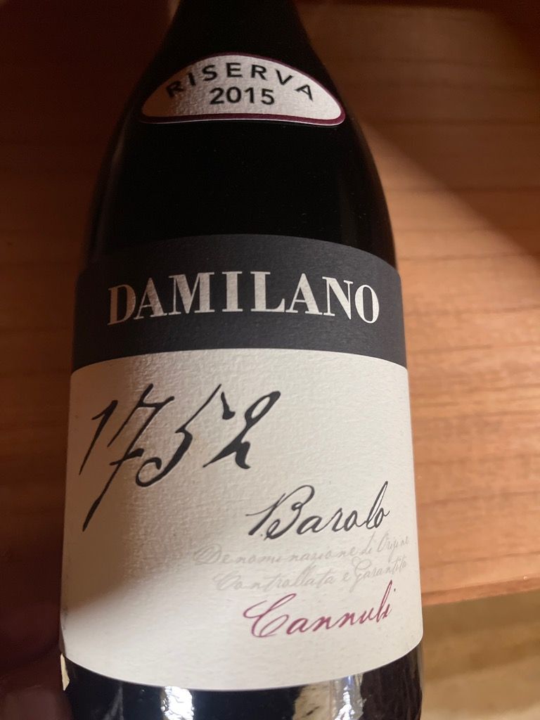 2015 Damilano Barolo Riserva 1752 Cannubi, Italy, Piedmont, Langhe ...