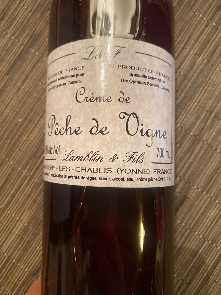 NV Lamblin & Fils Crème de Pêche de Vigne, France - CellarTracker