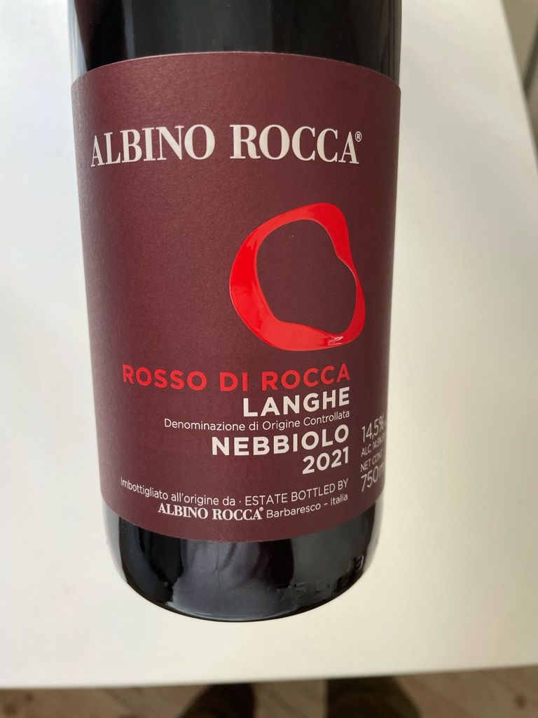 2021 Albino Rocca Langhe Nebbiolo Rosso Di Rocca, Italy, Piedmont ...