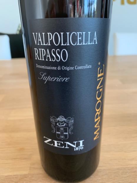 2016 Zeni Ripasso della Valpolicella Superiore Marogne, Italy, Veneto ...