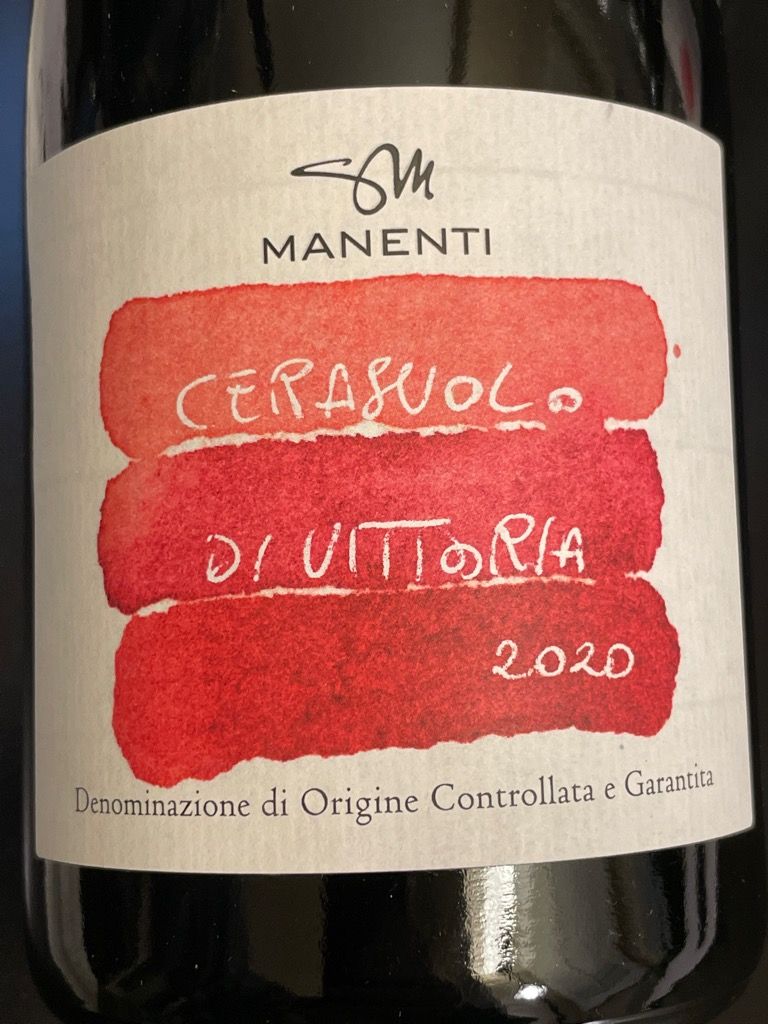 2021 Manenti Cerasuolo di Vittoria, Italy, Sicily, Cerasuolo di ...