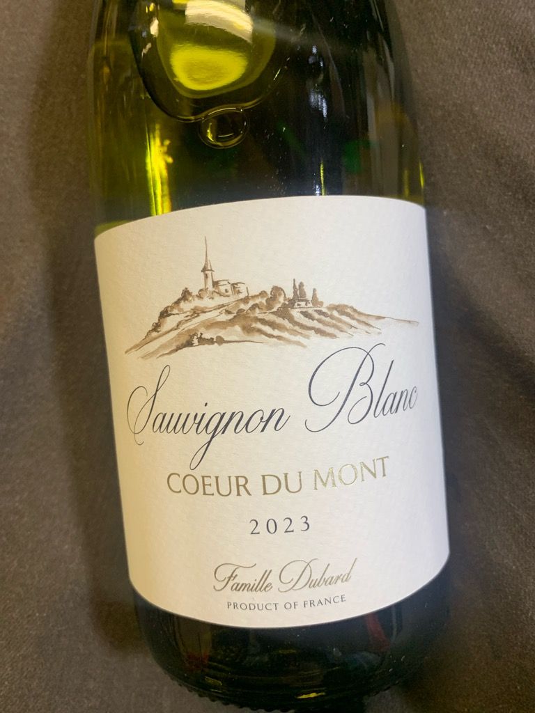 2023 Marine Dubard Sauvignon Blanc Coeur du Mont, France, Vin de France ...