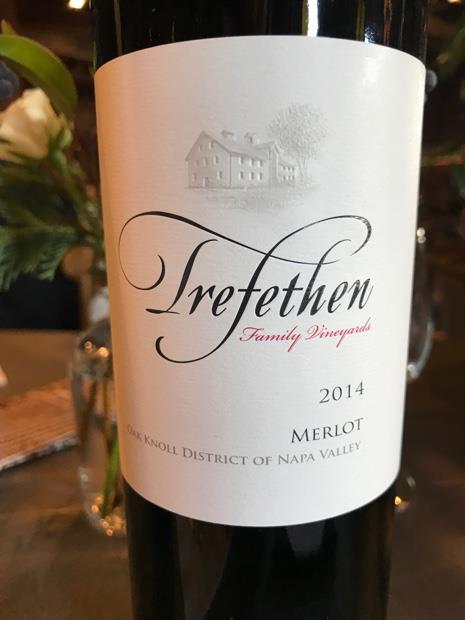 2014 Trefethen Merlot, USA, California, Napa Valley, Oak Knoll District ...