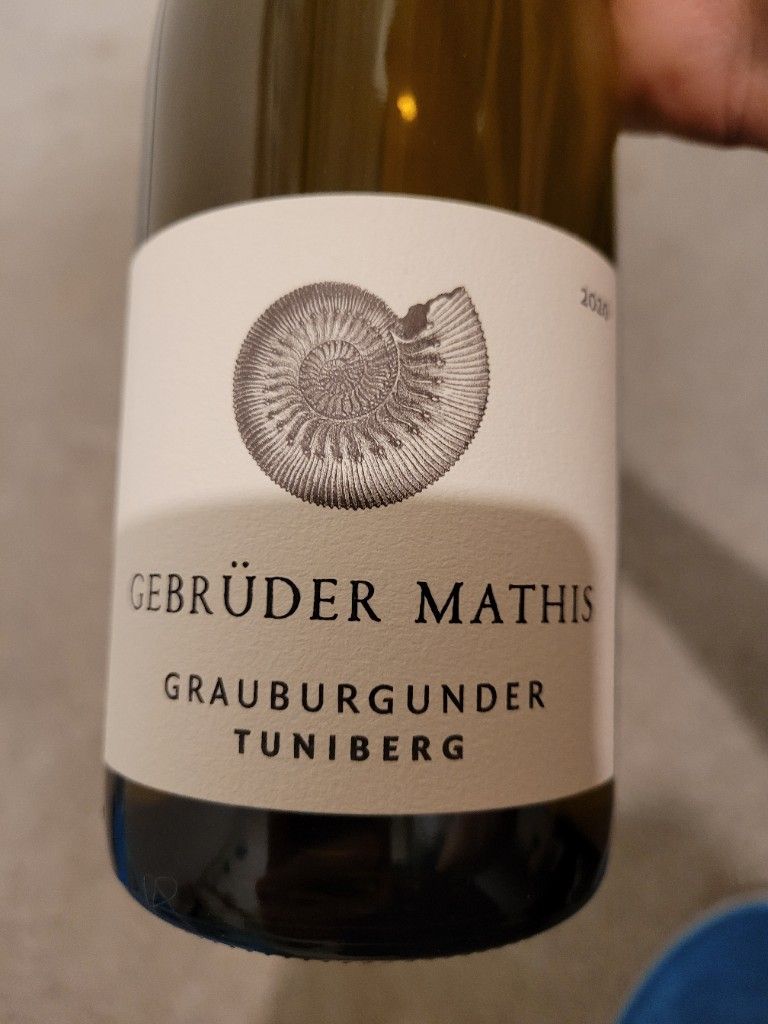 2021 Weingut Gebrüder Mathis Grauburgunder Tuniberg, Germany, Baden ...
