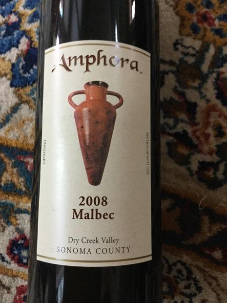 2008 Amphora Winery Malbec, USA, California, Sonoma County, Dry Creek ...