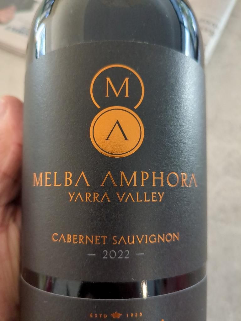 2022 De Bortoli Cabernet Sauvignon Melba Amphora, Australia, Victoria, Port Phillip, Yarra ...