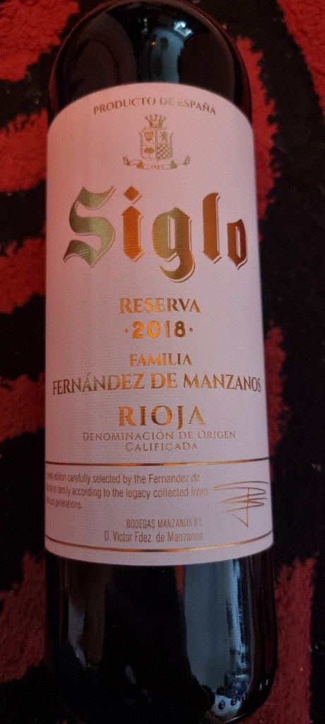 2018 Siglo Rioja Reserva, Spain, La Rioja, Rioja - CellarTracker