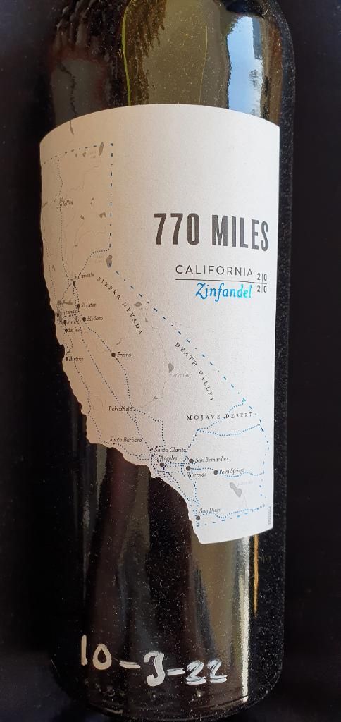 2020 770 miles Zinfandel, USA, California - CellarTracker