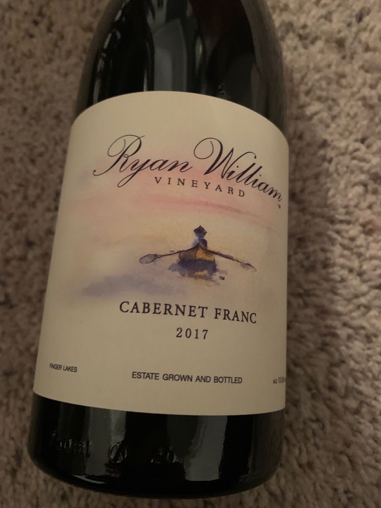2017 Ryan William Vineyard Cabernet Franc, USA, New York, Finger Lakes ...