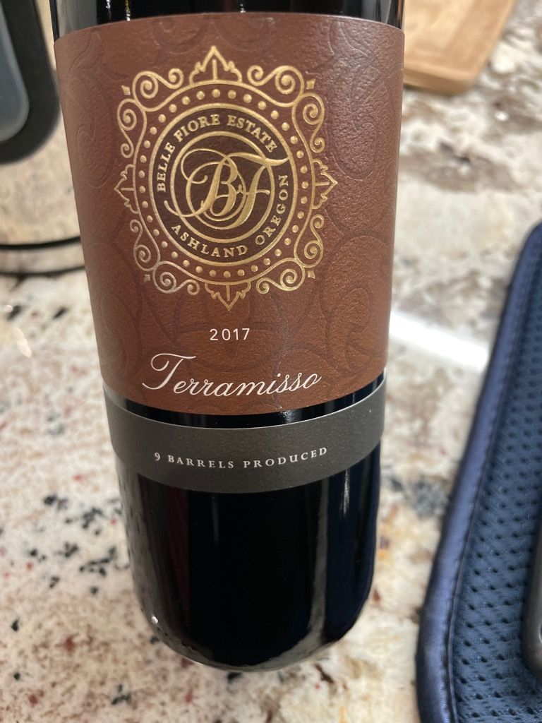 2017 Belle Fiore Vineyards Icon Terramisso, USA, Oregon, Southern ...