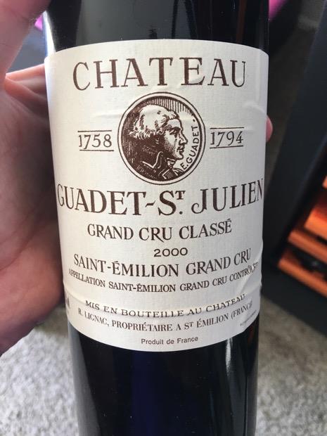 2000 Château Guadet-St. Julien, France, Bordeaux, Libournais, St ...