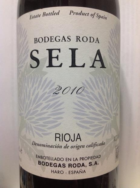 2010 Bodegas Roda Rioja Sela, Spain, La Rioja, Rioja - CellarTracker
