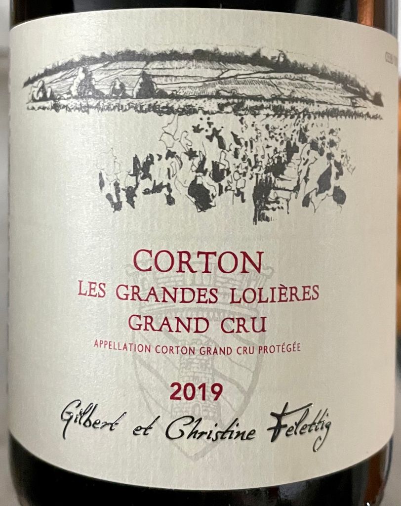 2020 Gilbert et Christine Felettig Corton Corton Grand Cru Les Grandes ...