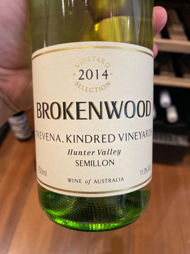 2014 Brokenwood Sémillon Trevena Kindred Vineyards, Australia, New ...