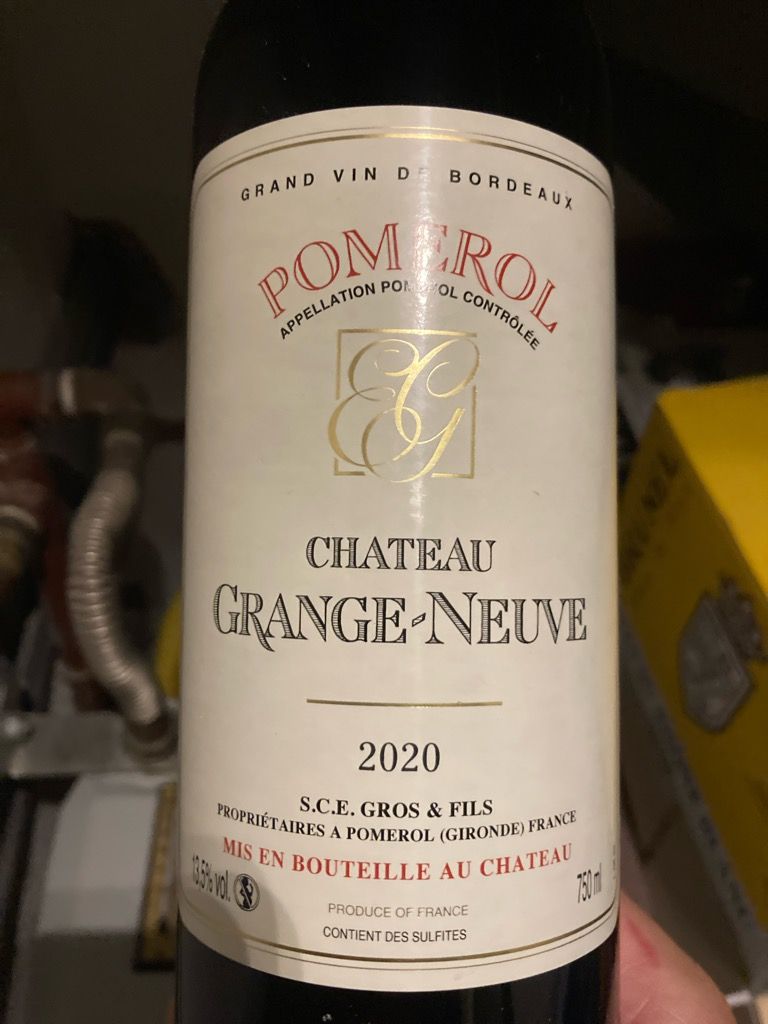 2020 Château Grange-Neuve, France, Bordeaux, Libournais, Pomerol ...
