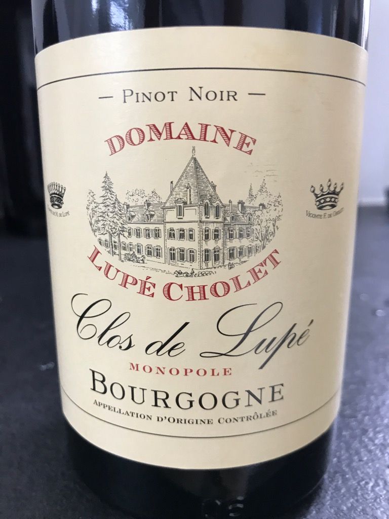 2015 Lupé-Cholet Bourgogne Clos de Lupé, France, Burgundy, Bourgogne - CellarTracker