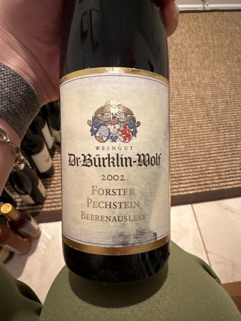 2002 Dr. Bürklin-Wolf Forster Pechstein Riesling Beerenauslese Goldkapsel, Germany, Pfalz ...