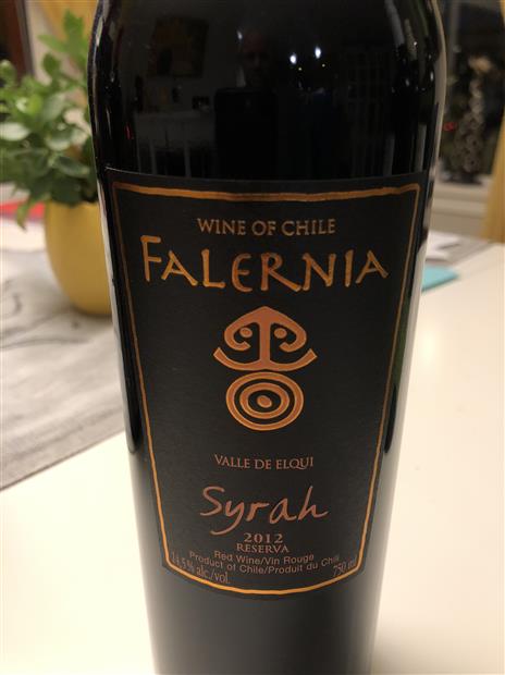 2012 Viña Falernia Syrah, Chile, Elqui Valley - CellarTracker