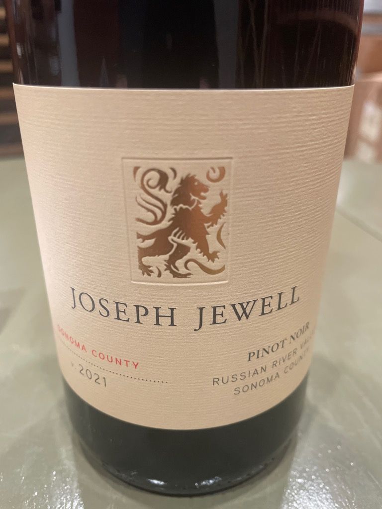 2021 Joseph Jewell Pinot Noir, USA, California, Sonoma County, Russian ...