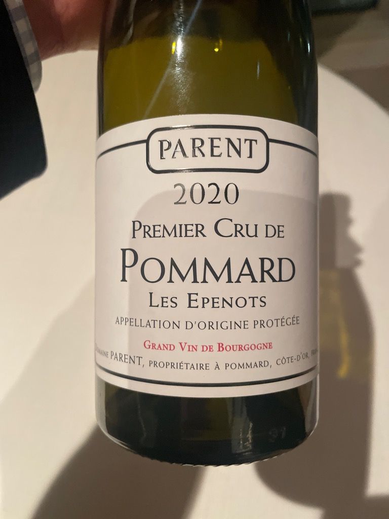2020 Domaine Parent Pommard 1er Cru Les Épenots, France, Burgundy, Côte ...