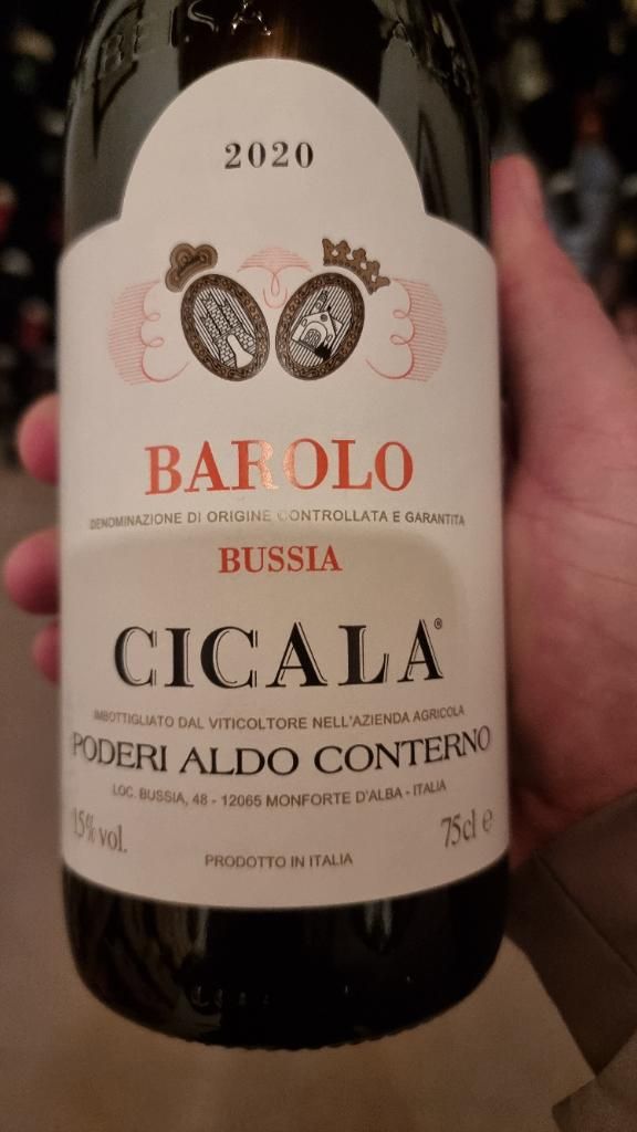 2020 Poderi Aldo Conterno Barolo Cicala, Italy, Piedmont, Langhe ...