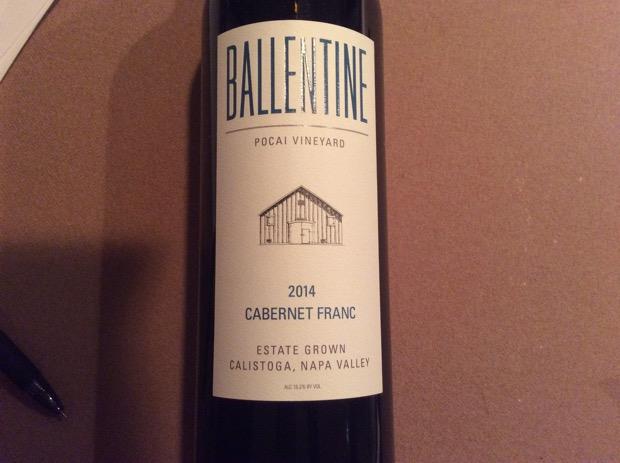 2014 Ballentine Vineyards Cabernet Franc Pocai Vineyard, USA ...