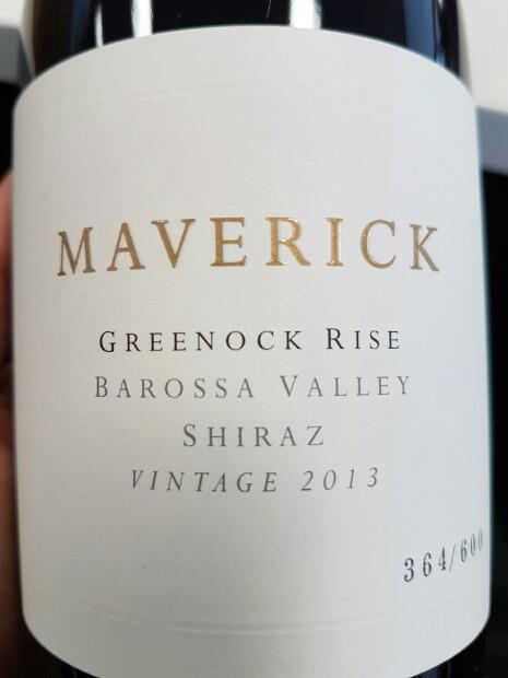 2012 Maverick Wines Shiraz Greenock Rise, Australia, South Australia ...